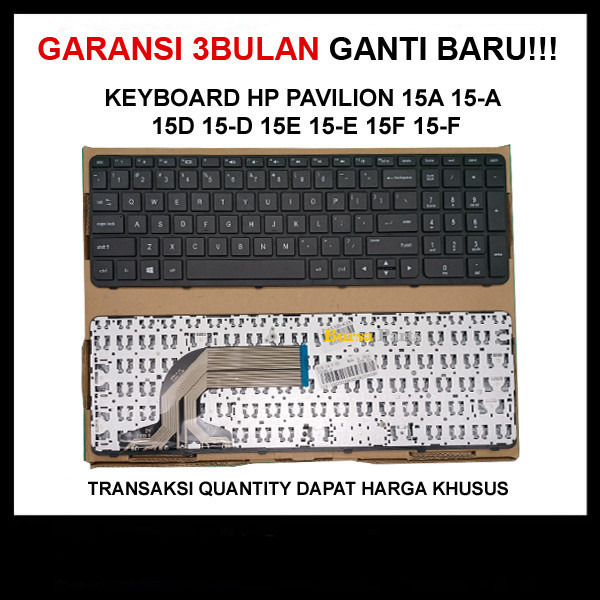 Jual Keyboard HP Pavilion 15a 15f 15-a 15d 15-d 15e 15-e 15f Black ...