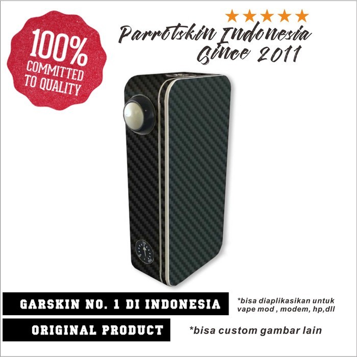 Jual Hexohm v3 Garskin Skin Mod vape Black carbon sticker by Urbanite ...
