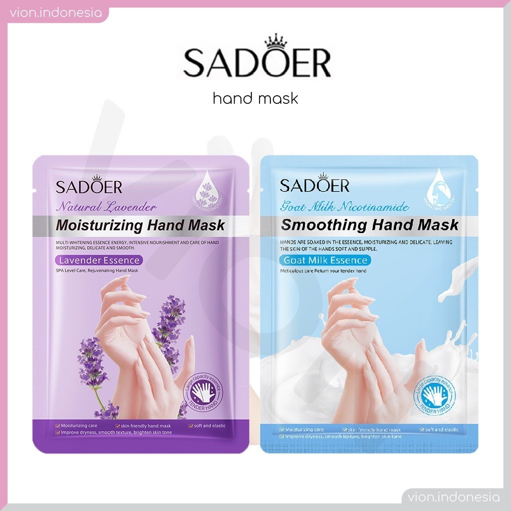 Jual [HKR] SADOER Hand Mask Masker Tangan Exfoliating Mask Lavender ...
