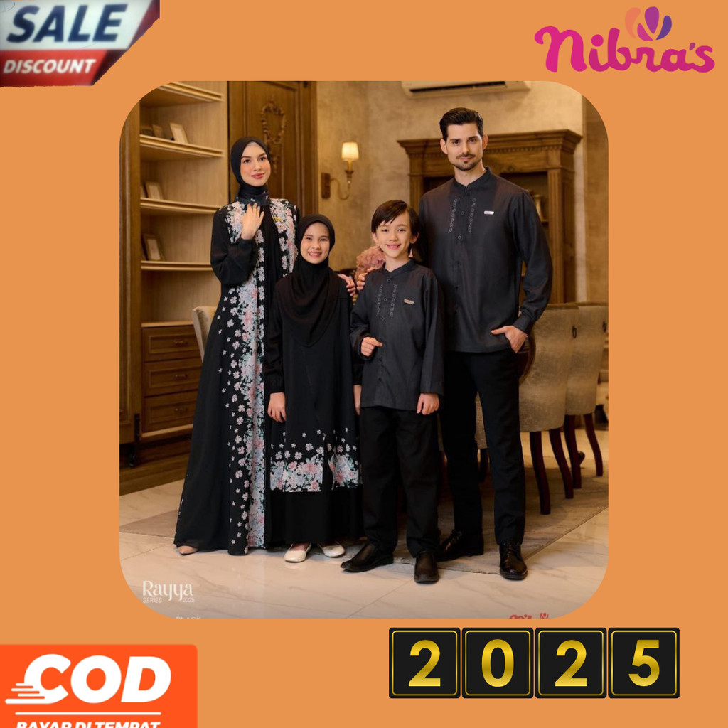 Jual New Rayya Series Umbra Black 2025 / Baju Keluaga Nibras / Baju ...