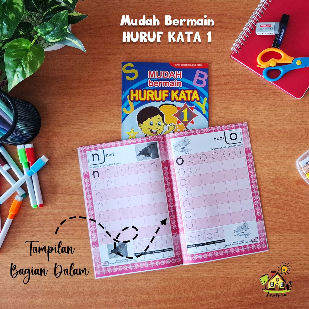 Jual Buku Pelajaran Anak MUDAH BERMAIN HURUF KATA Calistung Baca Tulis ...