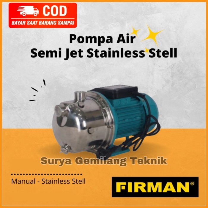 Jual Pompa Air Stainlees Air Minum Depot Firman FWP41SSE Booster Pump ...