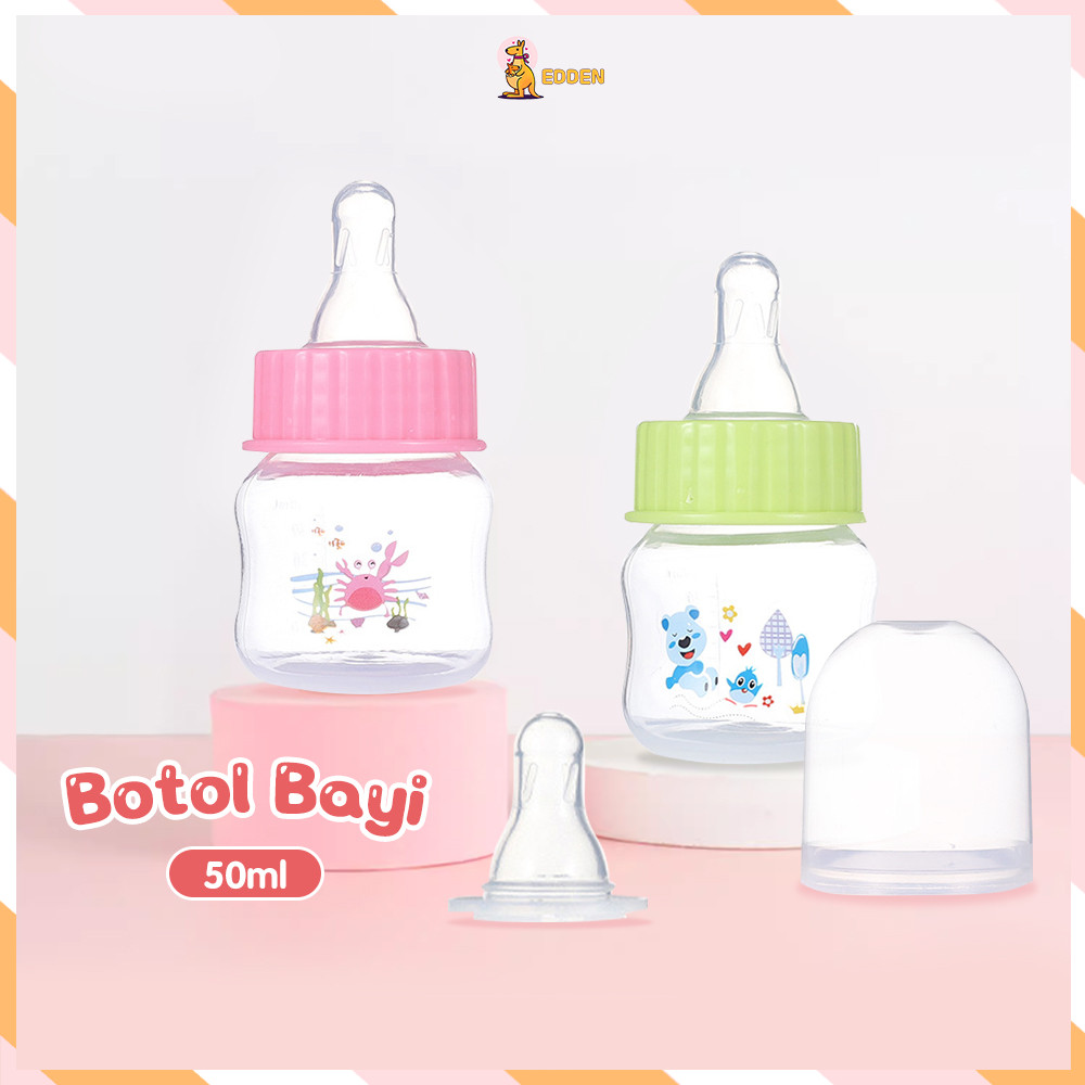 Jual Edden Botol Bayi Newborn BPA Free Soft & Elastic 50ml Botol Susu ...