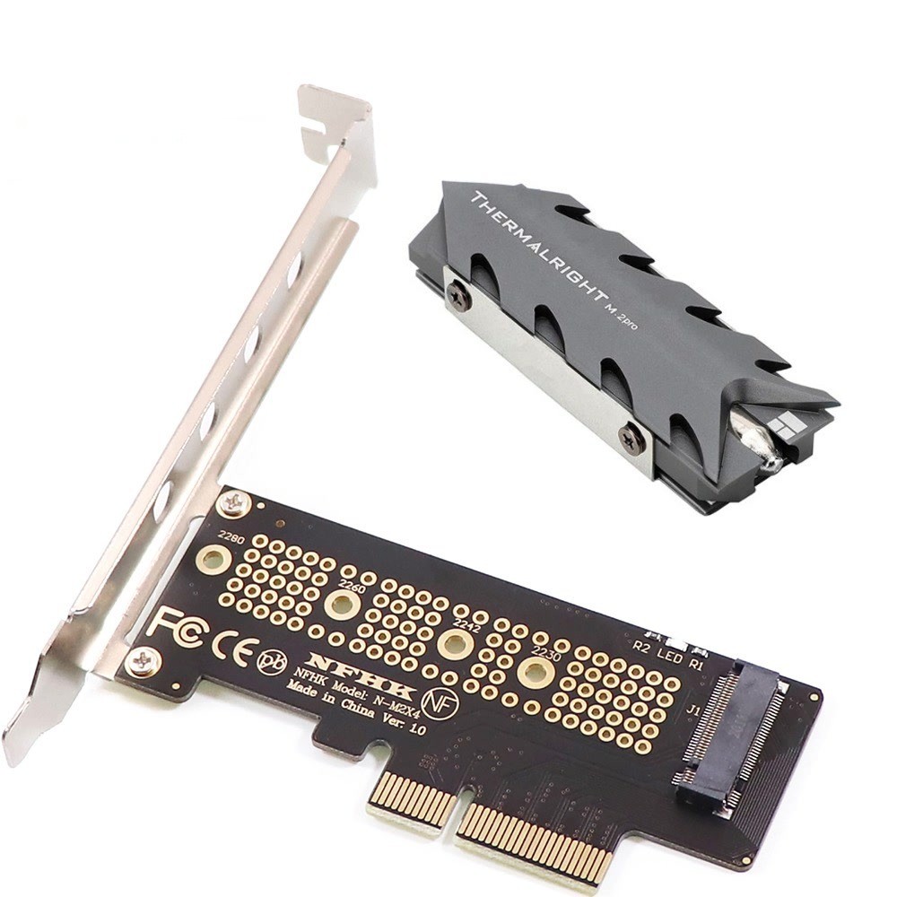 Jual SSD M2 PCIE 4x Adapter M.2 NVME SSD To PCI Express X4 Card Riser ...