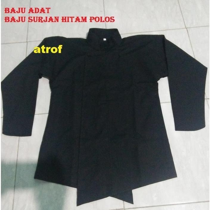 Jual Baju Surjan Hitam Polos Pria Dewasa | Shopee Indonesia