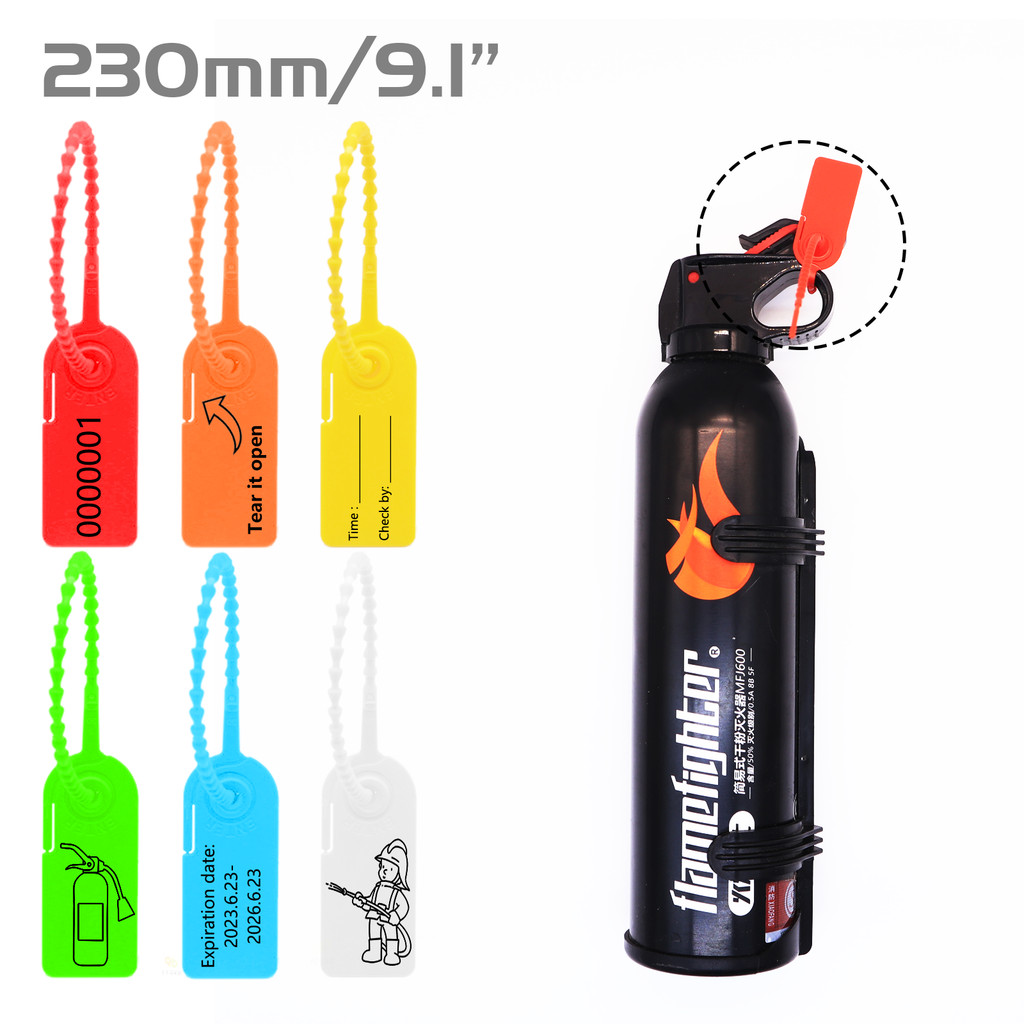 Jual 100Pcs Custom Fire Extinguisher Seals Plastic Disposable Security ...