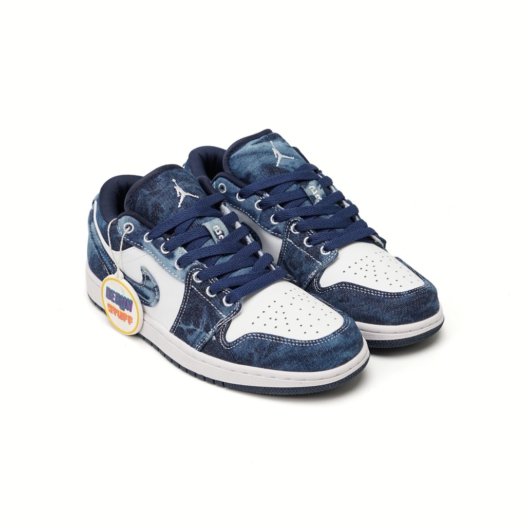 Jual Sepatu 1 Low Washed Denim 100% Original Authentic | Shopee Indonesia