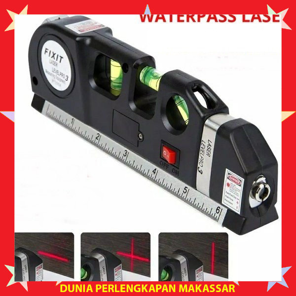 Jual L62N15 Waterpass LASER Water Pass Penggaris Meteran Kemiringan ...