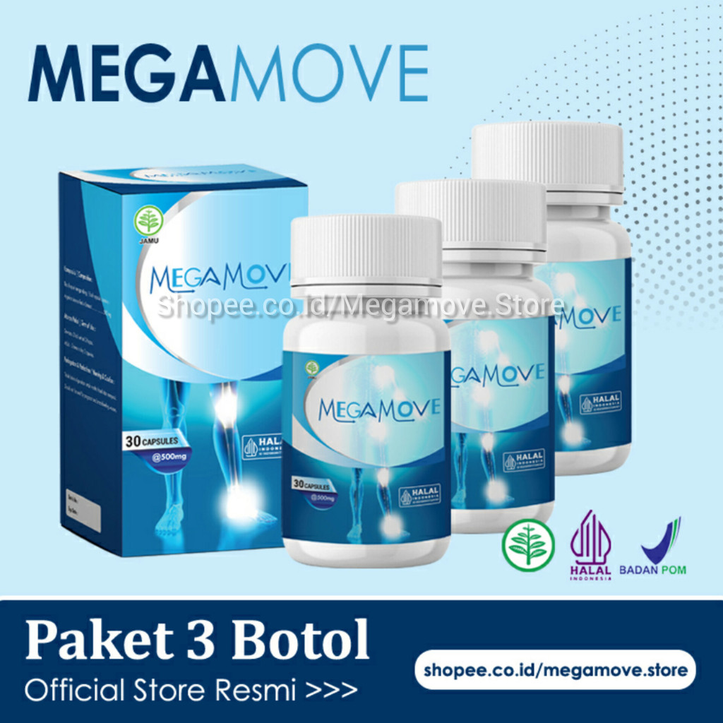 Jual Megamove Official Store ® Paket Pay Day 3 Botol Obat Rematik Nyeri ...