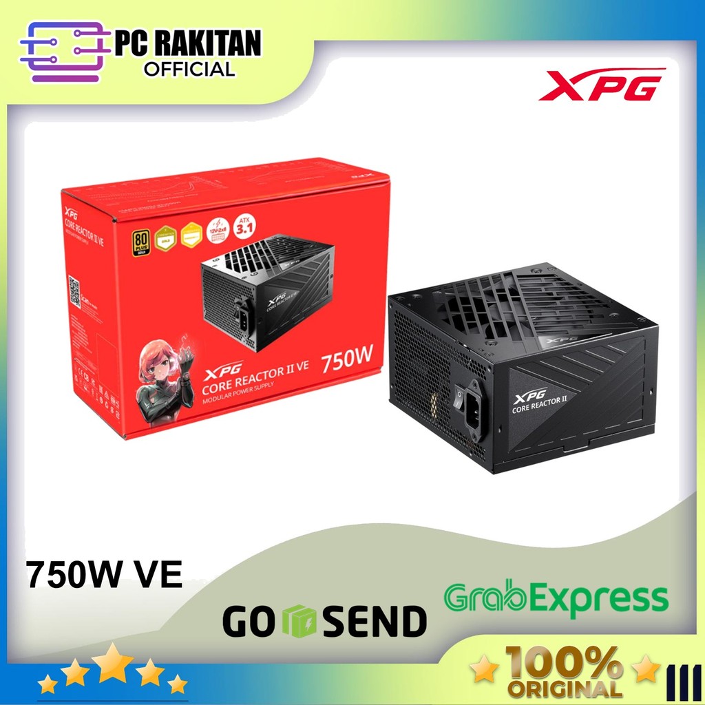 Jual ADATA XPG PSU POWER SUPPLY CORE REACTOR II VE 750W (80+ GOLD ...