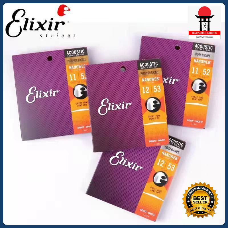 Jual Senar gitar elixir akustik acoustic Polyweb Nanoweb Optiweb 0.9 0. ...