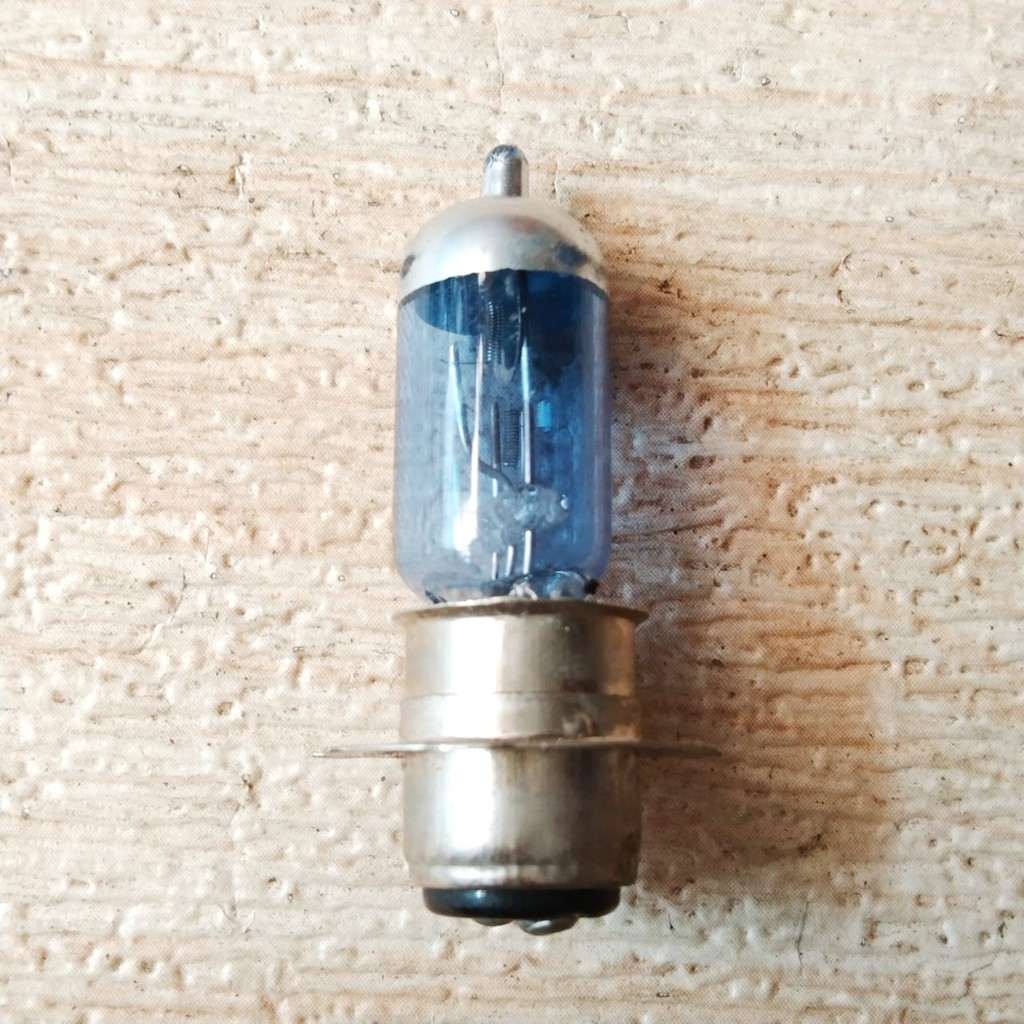 Jual NOS/BOHLAM LAMPU MOTOR DEPAN HALOGEN COOL BLUE MERK WATERPAUL 12V 25-25W | Shopee Indonesia