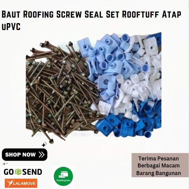 Jual Baut Roofing Screw Seal Set Rooftuff Atap uPVC | Shopee Indonesia