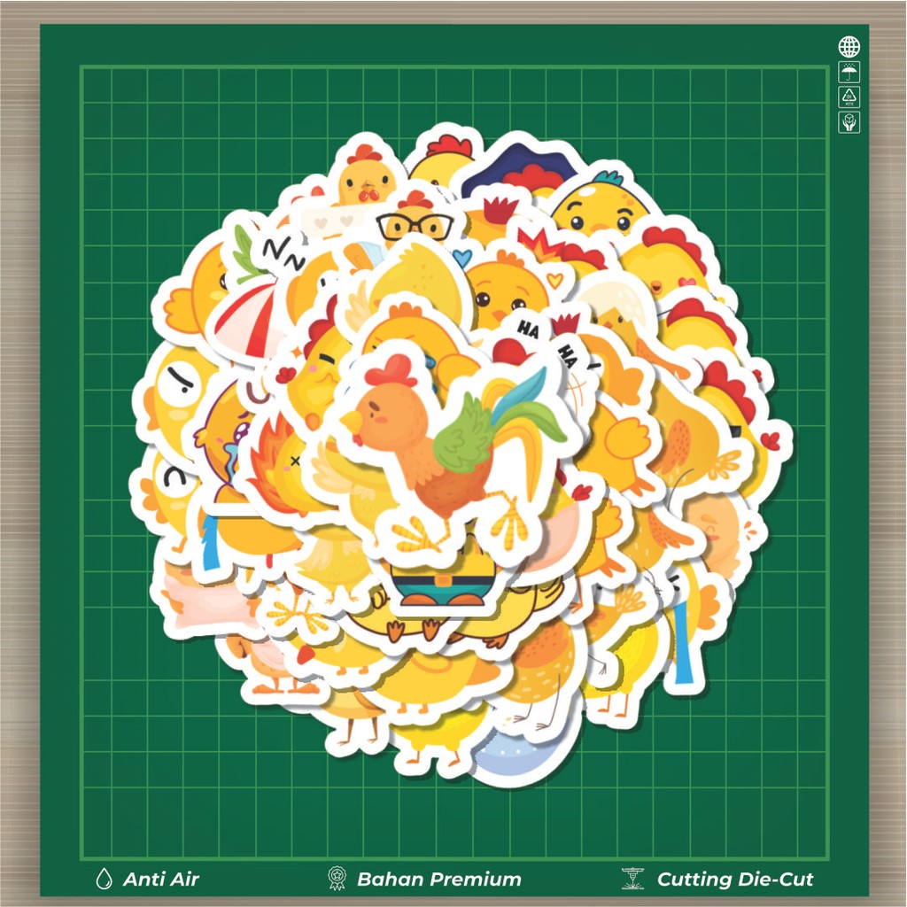 Jual HOT 50 PCS STIKER Stiker Hewan Ayam Stiker Fashion Cars Decal ...