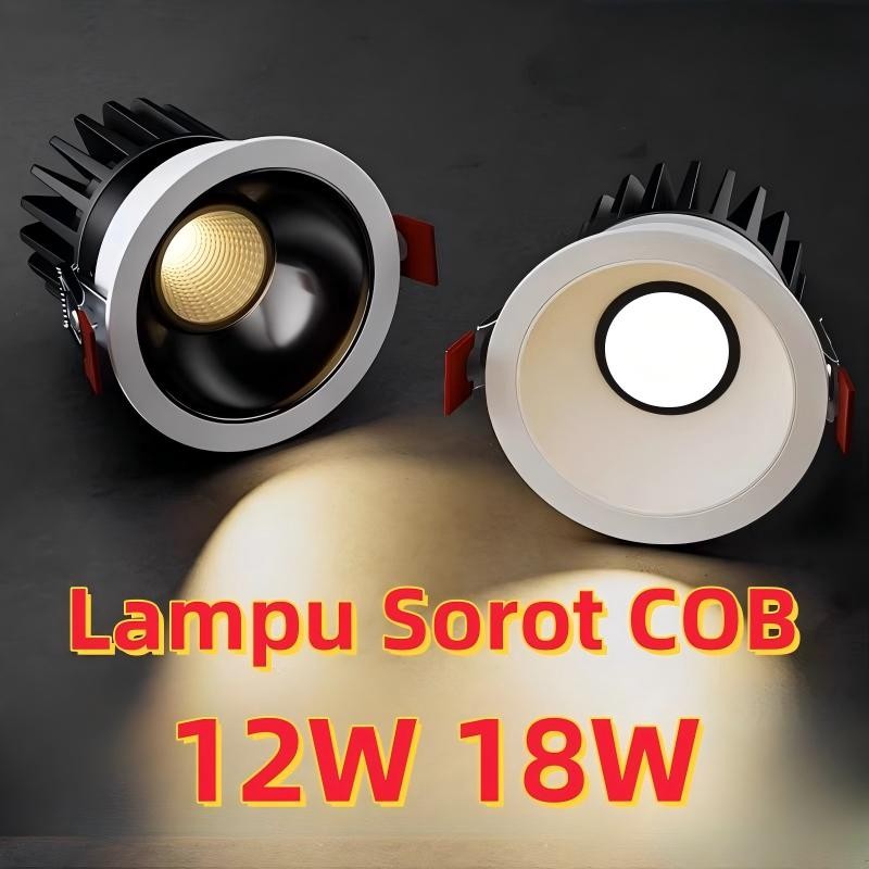 Jual Lampu LED COB 12W 18W - Downlight & Spot Light Mewah untuk Plafon ...