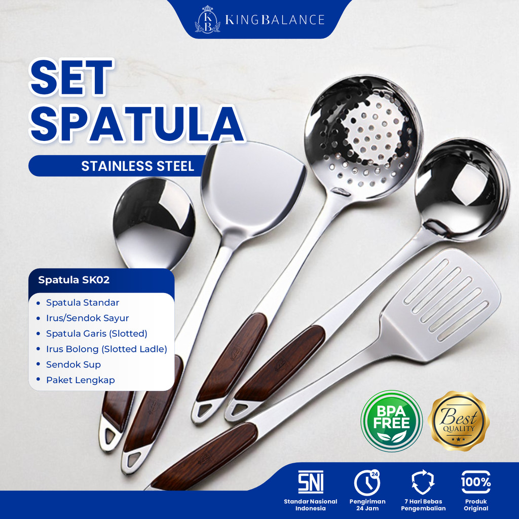 Jual King Balance Irus Tebal Centong Lubang Skimmer Spatula Sodet Sutil ...