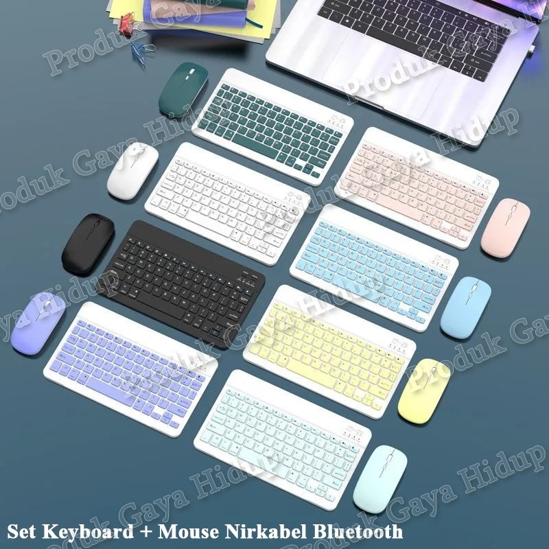 Jual 【COD】10 inch Wireless Bluetooth Keyboard Touch keyboard ...