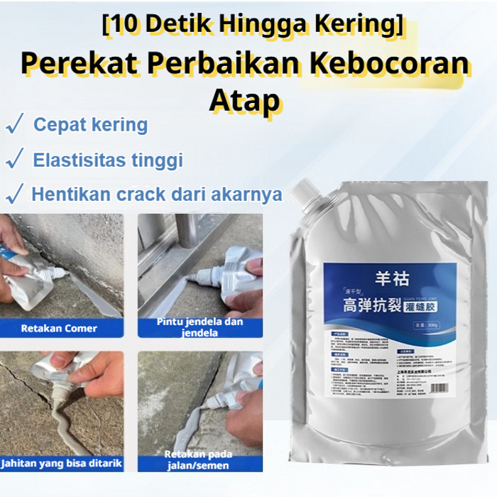 Jual ️Beli 2 Gratis 1 ️ Lem dempul perbaikan retakan atap dan lantai ...