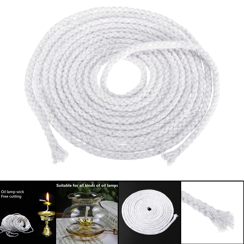 Jual 3M Burner Alcohol Wick Rope Kerosene Glass Oil Lamp Fuse Wicks ...