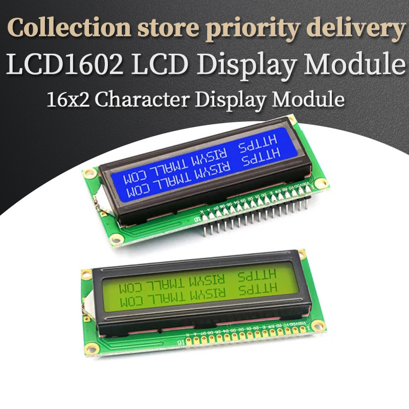 Jual LCD1602 1602 LCD Module Blue / Yellow Green Screen 16x2 Character ...