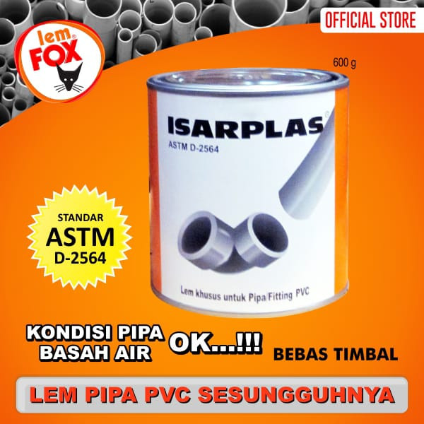 Jual Lem Fox Isarplas Kaleng 600 gram / Lem Pipa Paralon | Shopee Indonesia