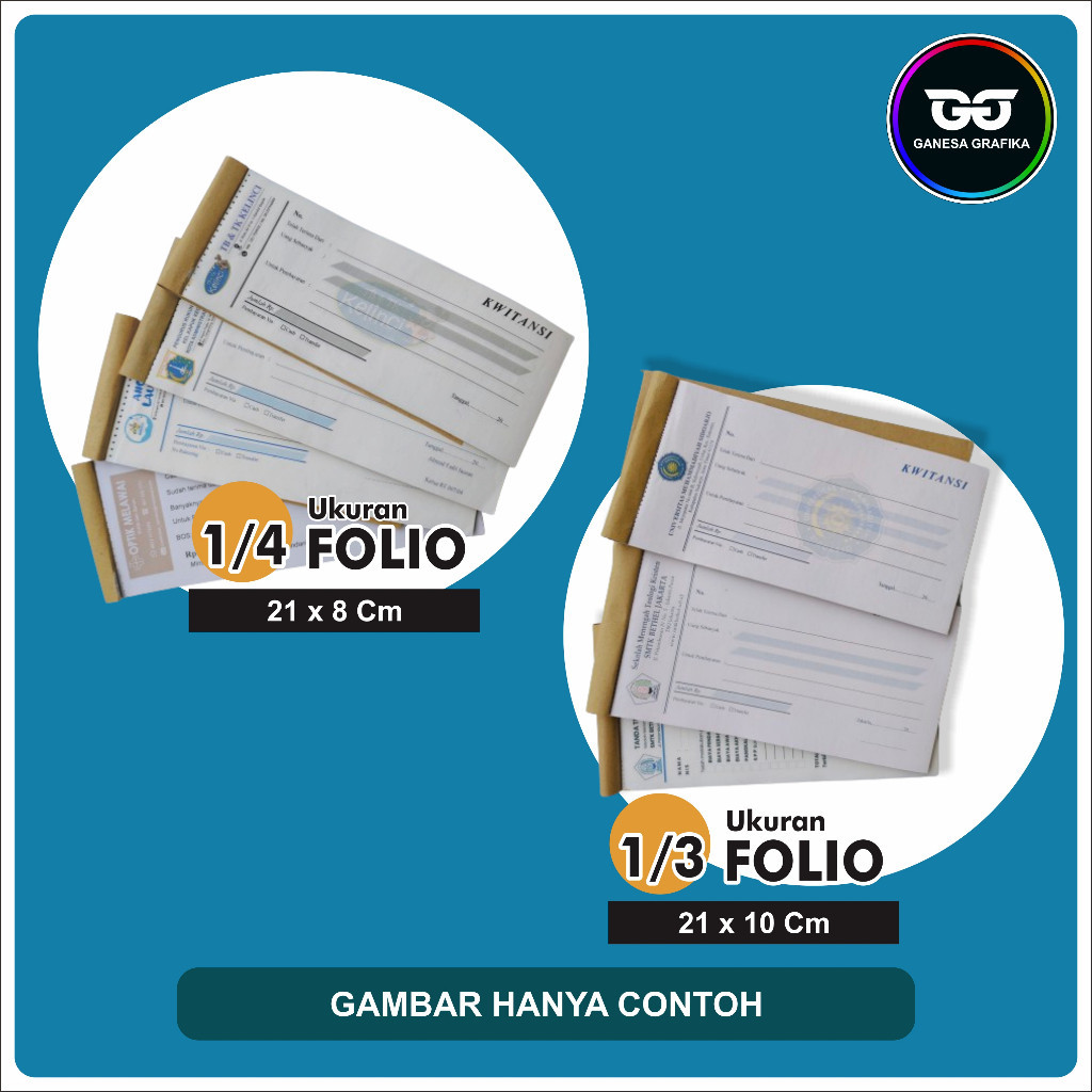 Jual CETAK KWITANSI CUSTOM NAMA INTANSI 2 RANGKAP cetak kwitansi ...