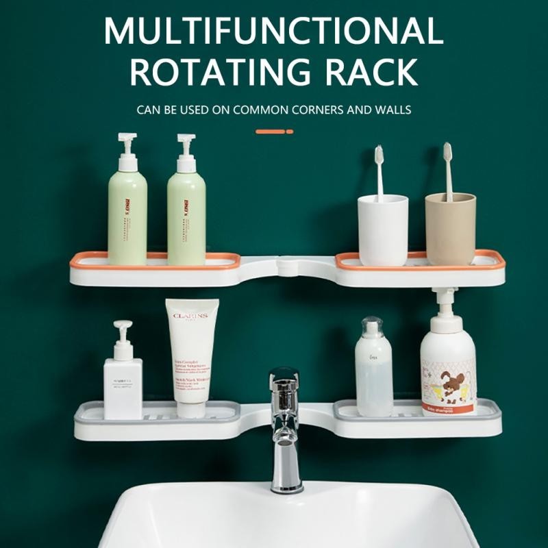 Jual Bathroom Shelf Kitchen Storage Shower Shelf Bathroom Accessories ...