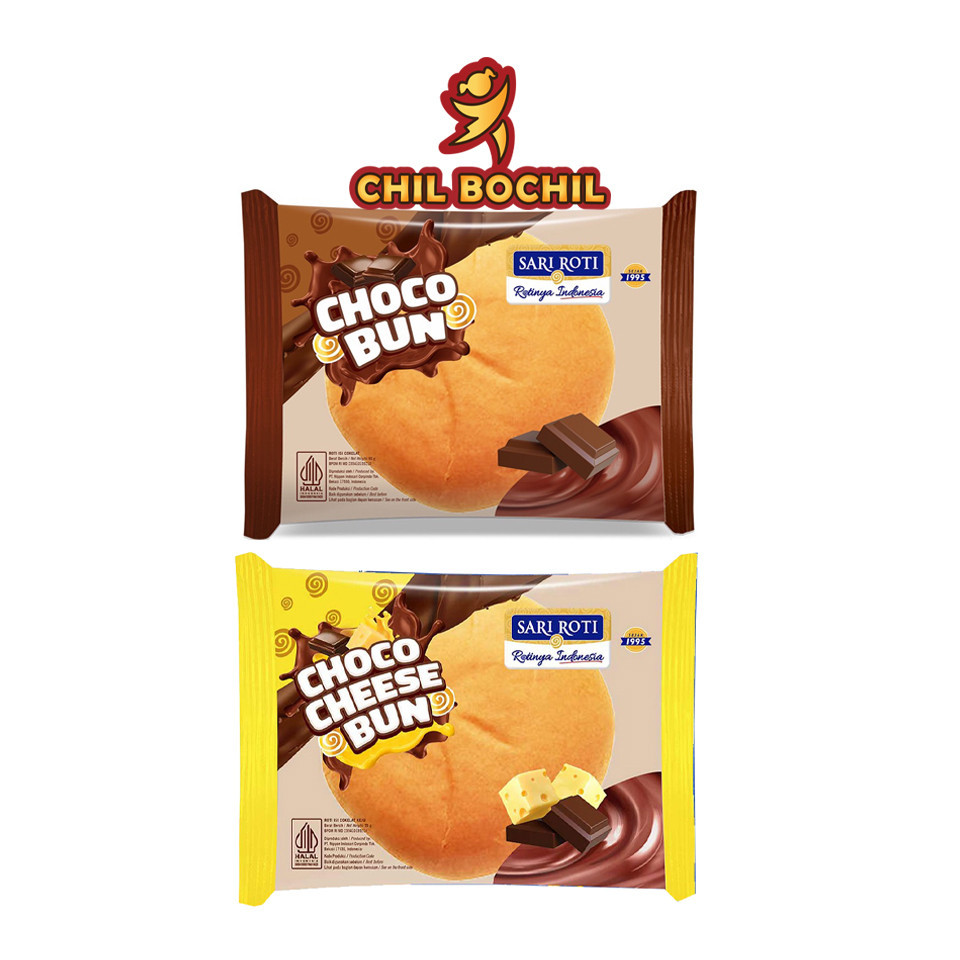 Jual [GRAB/GOJEK] SARI ROTI BULAT BUN - CHOCO BUN , CHOCO CHEESE BUN ...