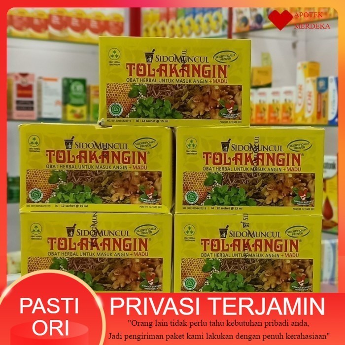 Jual Tolak Angin Cair Box ( Isi 12 Sachet ) / Tolak Angin Cair Dus 12's ...