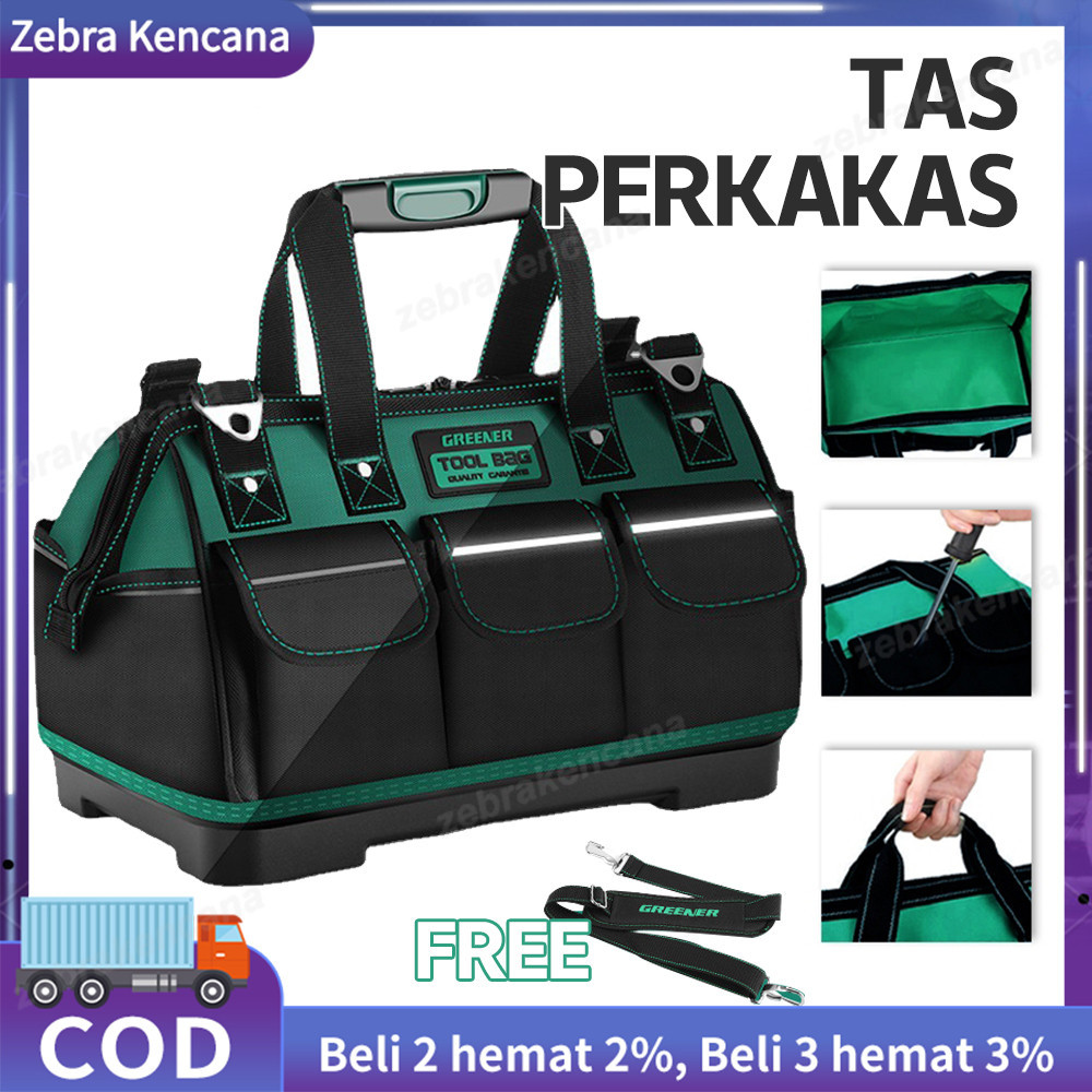 Jual GREENER Toolbag 23 inch Kain Oxford Tebal Tas Alat Perkakas Kuat ...