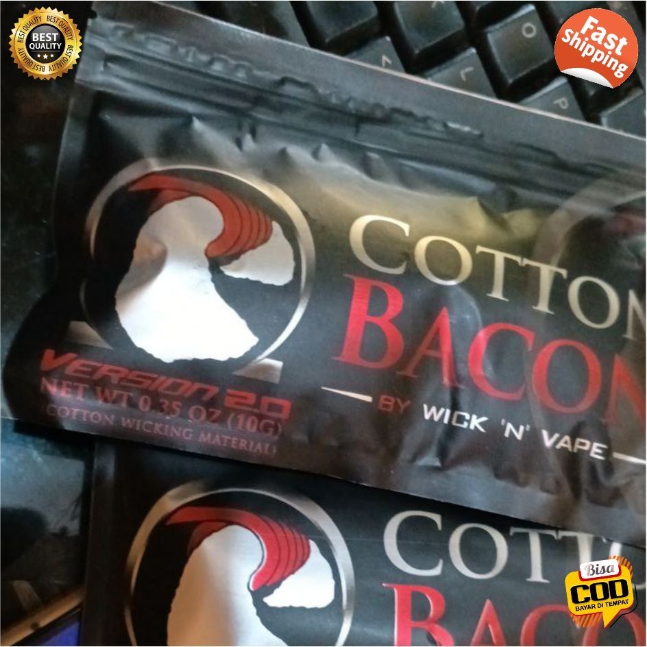 Jual Kapas Cotton Bacon Version 2 10g WIck N'Vape | Shopee Indonesia