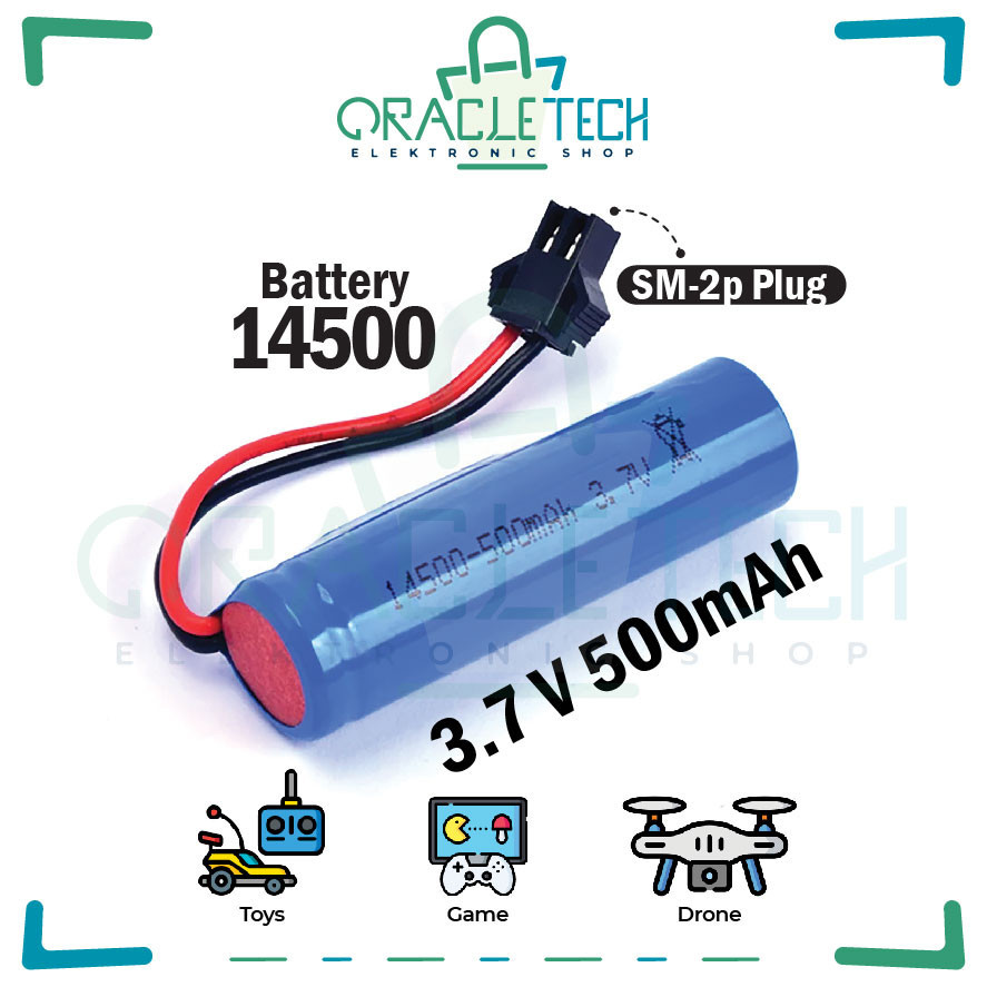 Jual Baterai RC Remote Control 14500 3.7v Baterai Cadangan Bisa Cas Isi ...