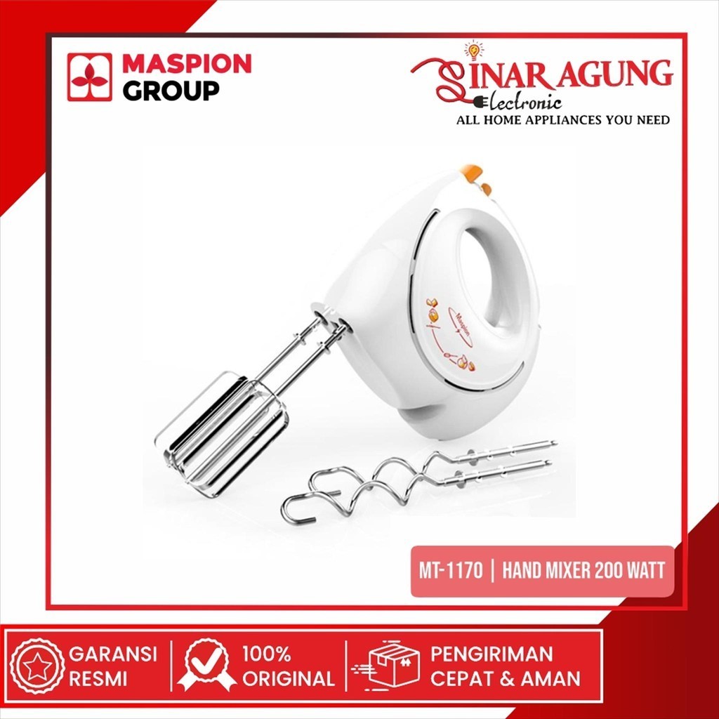 Jual MASPION MT-1170 / MT-1170 HAND MIXER PENGADUK ADONAN - 100% ORI ...