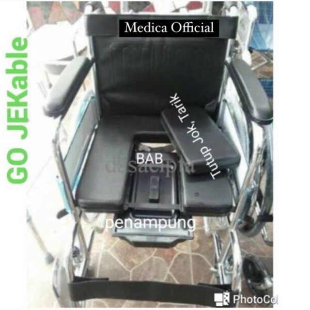 Jual Kursi roda 2 in 1 Sella + Commode (Plus tempat BAB) | Shopee Indonesia