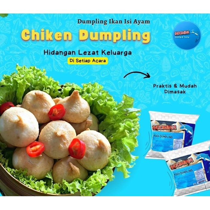 Jual Indomina Dumpling Chicken 500 Gram Frozen Food | Shopee Indonesia