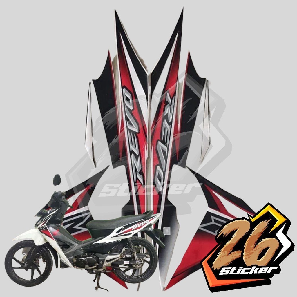 Jual STICKER STIKER POLET LIS STRIPING MOTOR FULL BODY HONDA REVO R ...