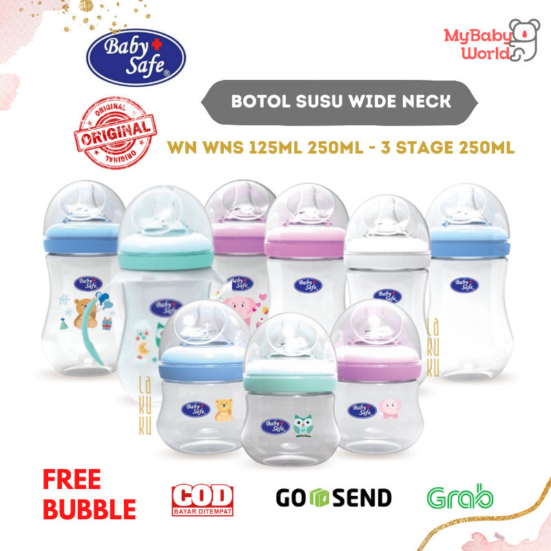 Jual MBW - Botol Susu Wide Neck Dot Milk Bottle Baby Safe 125ml 250ml ...