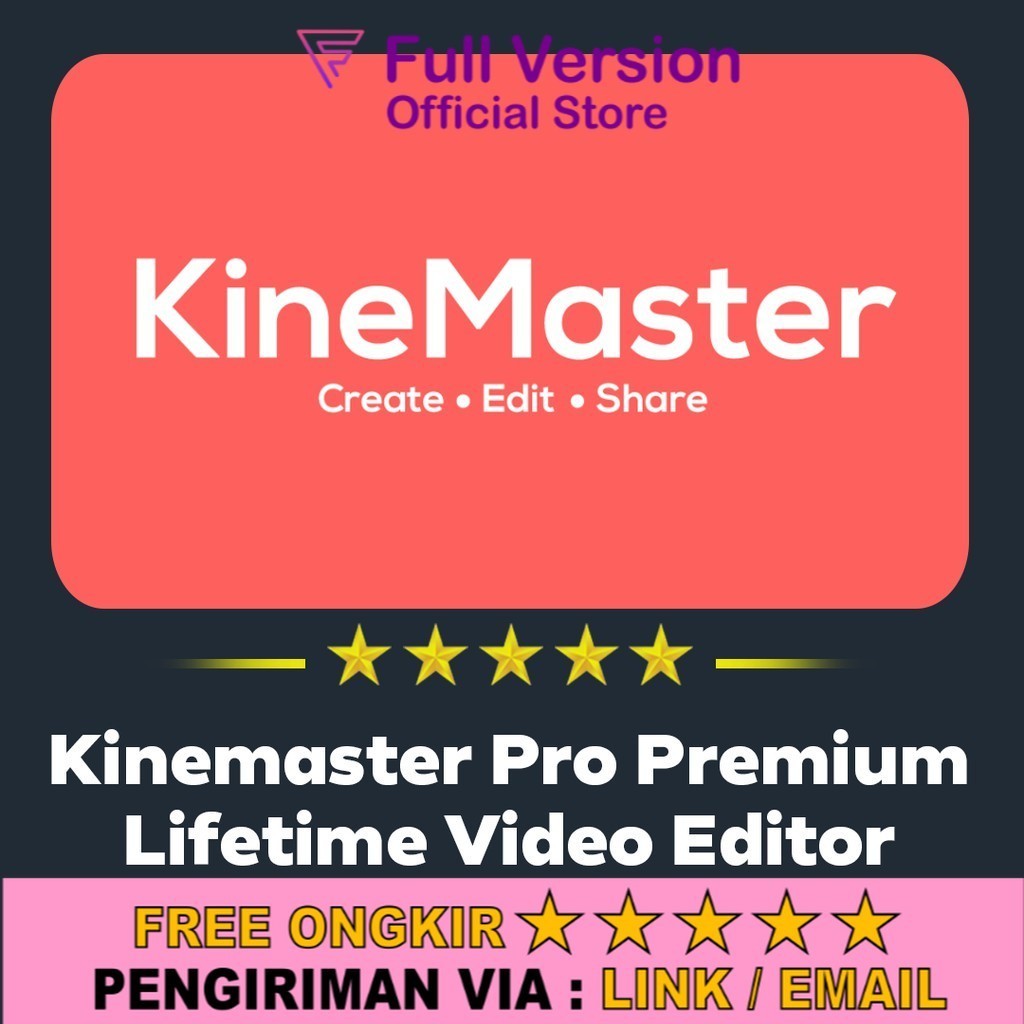 Jual Kinemaster Pro Premium Lifetime Video Editor Bergaransi | Shopee Indonesia
