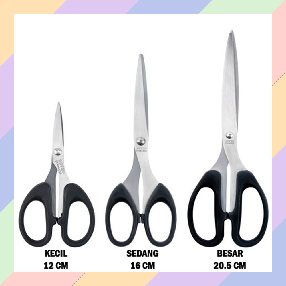 Jual AT09 Gunting Kertas Besar Sedang Kecil Tajam Murah Potong Kain ...