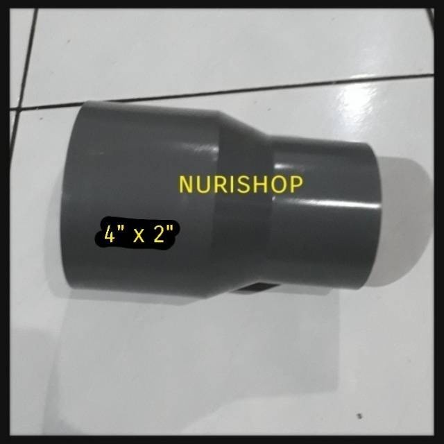 Jual Reducer pvc 4" x 2" AW RUCIKA / reducing socket / sock/ verlop sok ...