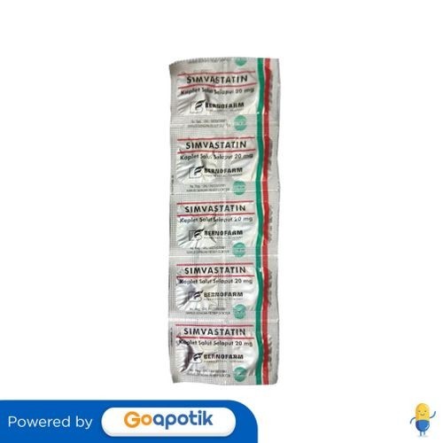 Jual Simvastatin Bernofarm 20 Mg Strip 10 Tablet | Shopee Indonesia
