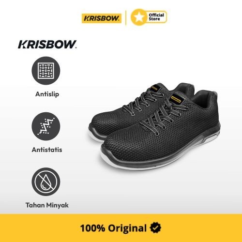Jual Krisbow Ukuran Ares Sepatu Pengaman 4 Inci - Hitam Safety Shoes ...
