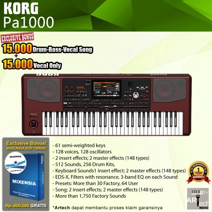 Jual KORG Pa 1000 / Pa1000 / Pa-1000 Professional Arranger Garansi RESMI | Shopee Indonesia
