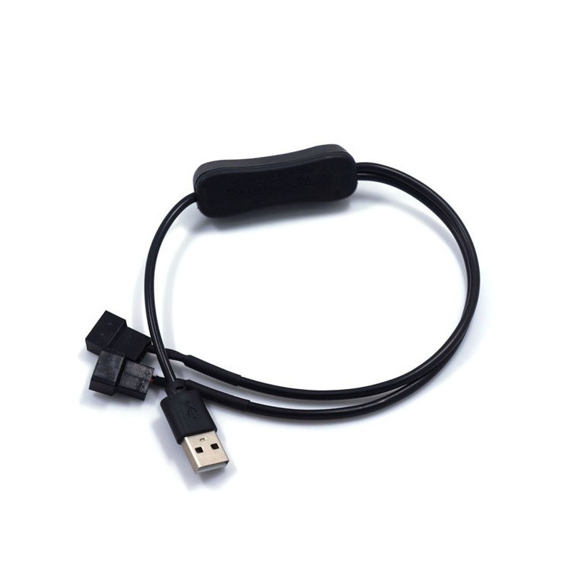 Jual USB to 4-PIN switch cable Computer chassis fan cable USB cable 5V ...
