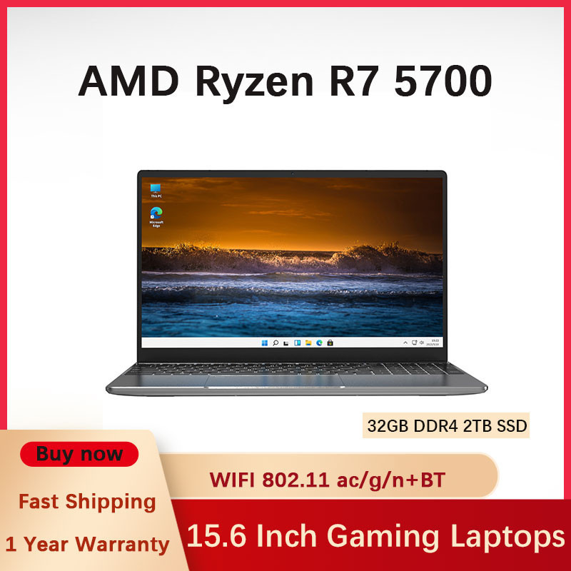 Jual New 15.6 Inch Gaming Laptops AMD Ryzen7 5700U Vega 8 32G RAM 2TB ...