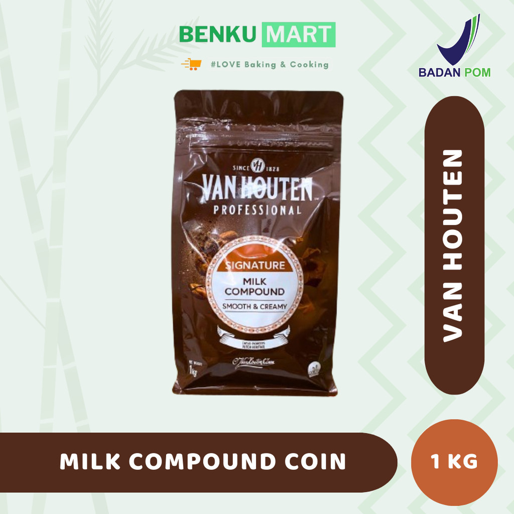 Jual Van Houten Milk Compound Coin 1 kg | Coklat Milk | Shopee Indonesia