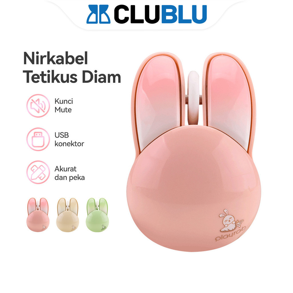 Jual Mouse Lucu Karakter Wireless 2.4G Rabbit Ear MOFii M6 Ultrathin ...