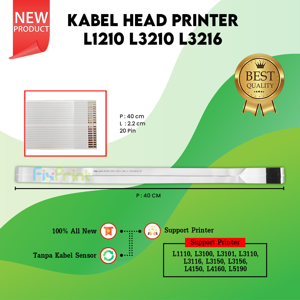 Jual Kabel Print Head Epson L1110 L3110 Flexible Cable Printhead ...