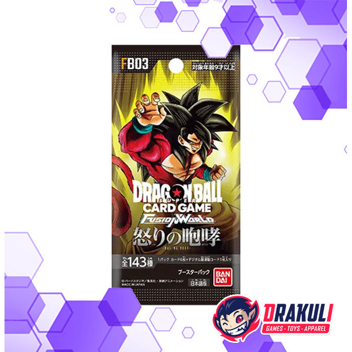 Jual Drakuli Hobbies TCG Dragon Ball Booster Pack Fusion World - Raging Roar FB03 | Shopee Indonesia