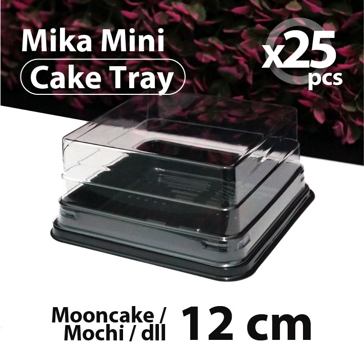 Jual Paket isi 25 set - Mika Cake Tray Mini 12cm - Mochi Cake Pia ...